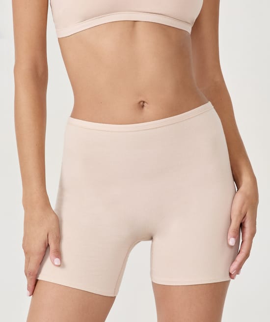 Reversible Stretchy Organic Cotton Bralette - COTON 360 - BLANC - ETAM