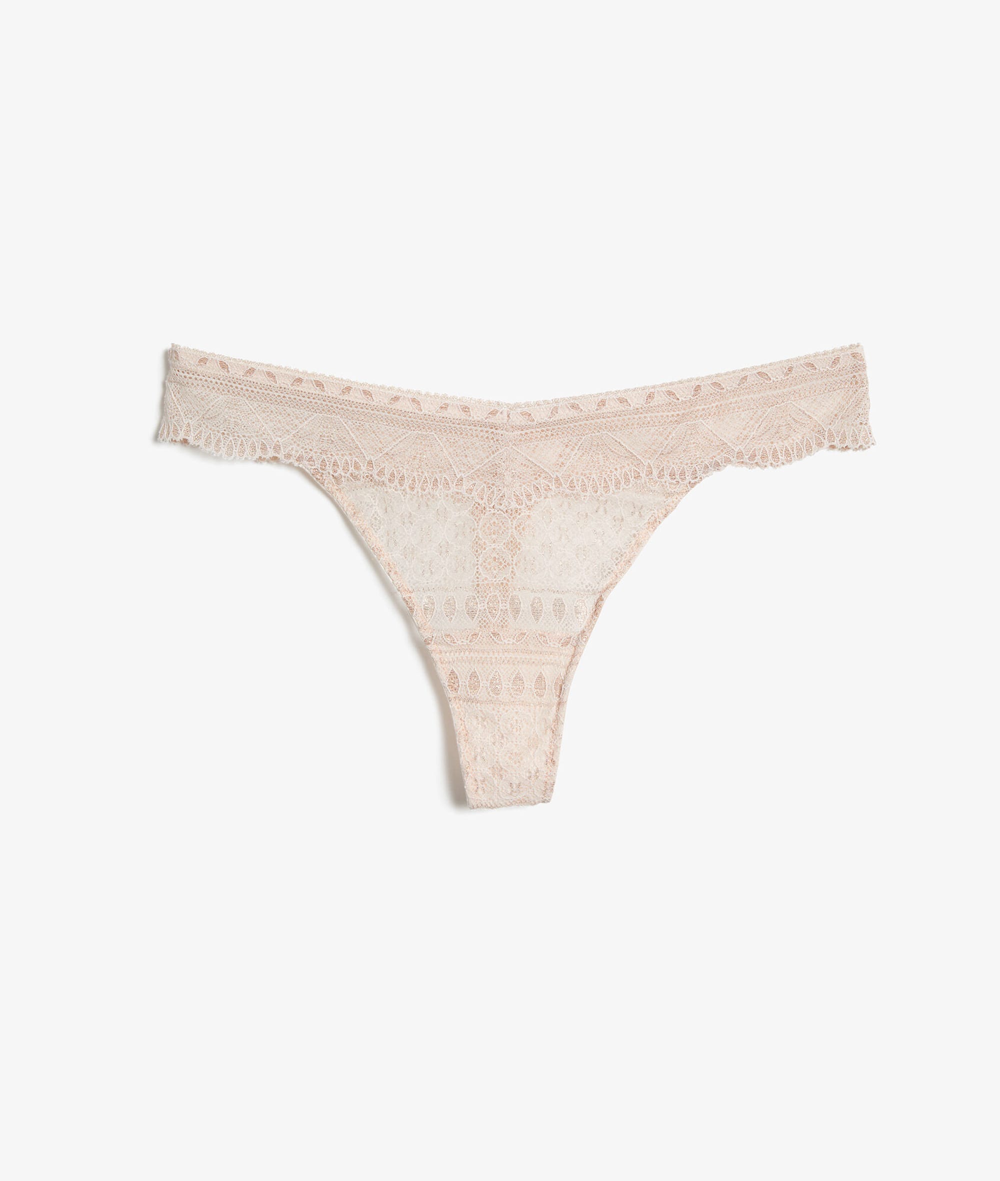 String en dentelle IDOLE ROSE POUDRE - ETAM