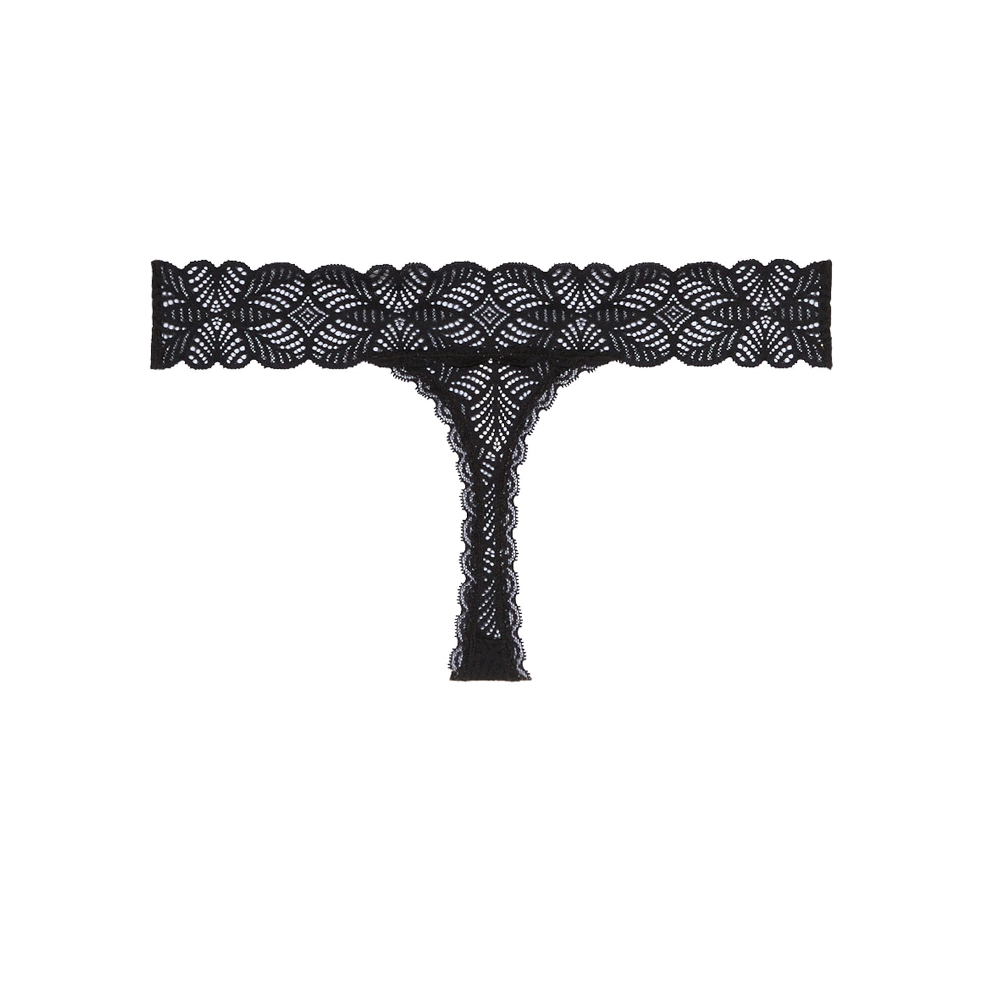 String en dentelle - noir - Undiz