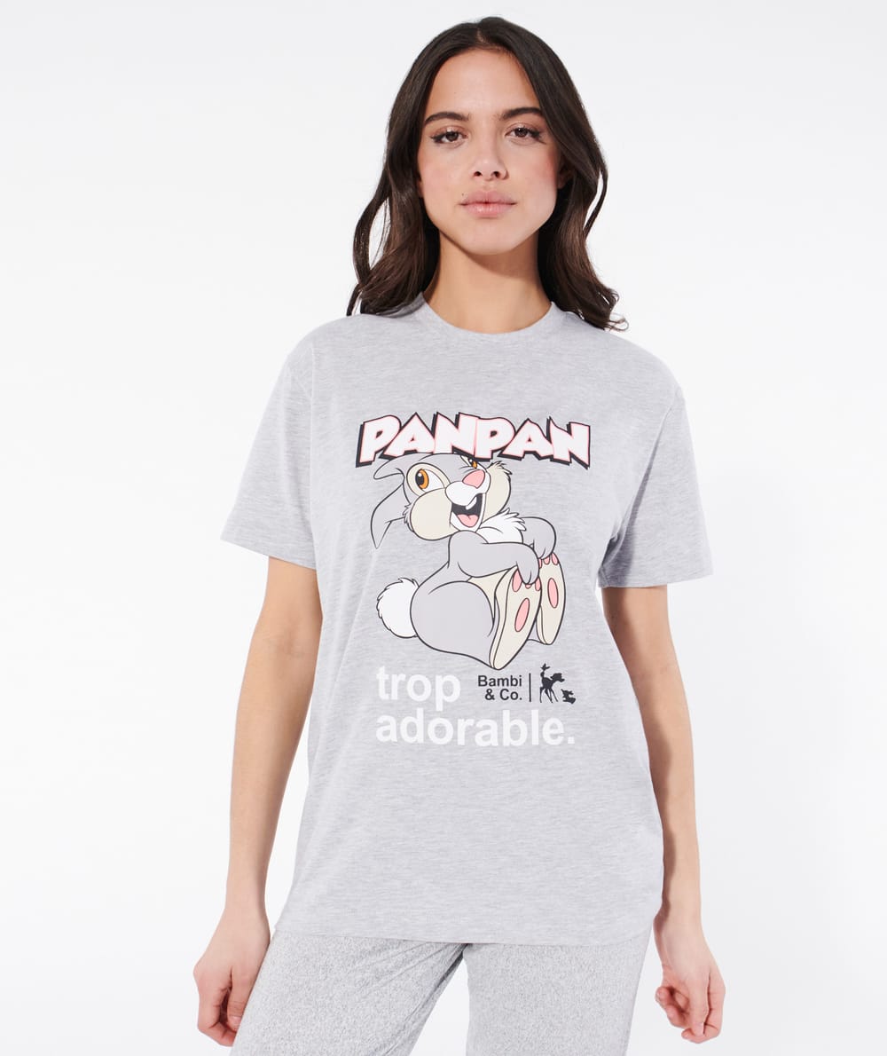 Thumper jersey T-shirt - flecked grey - Undiz