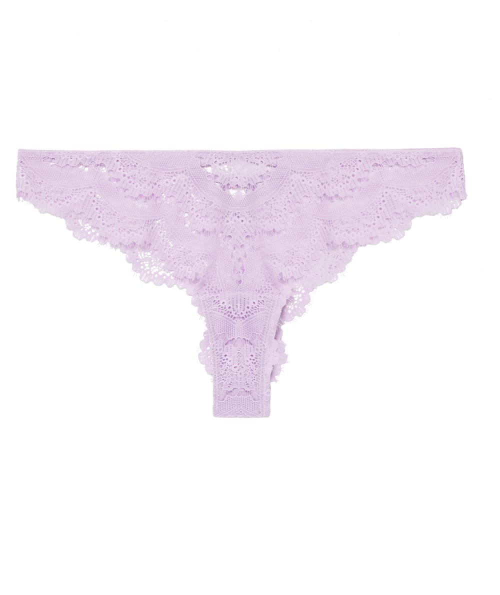 Lace tanga briefs - lilac - Undiz