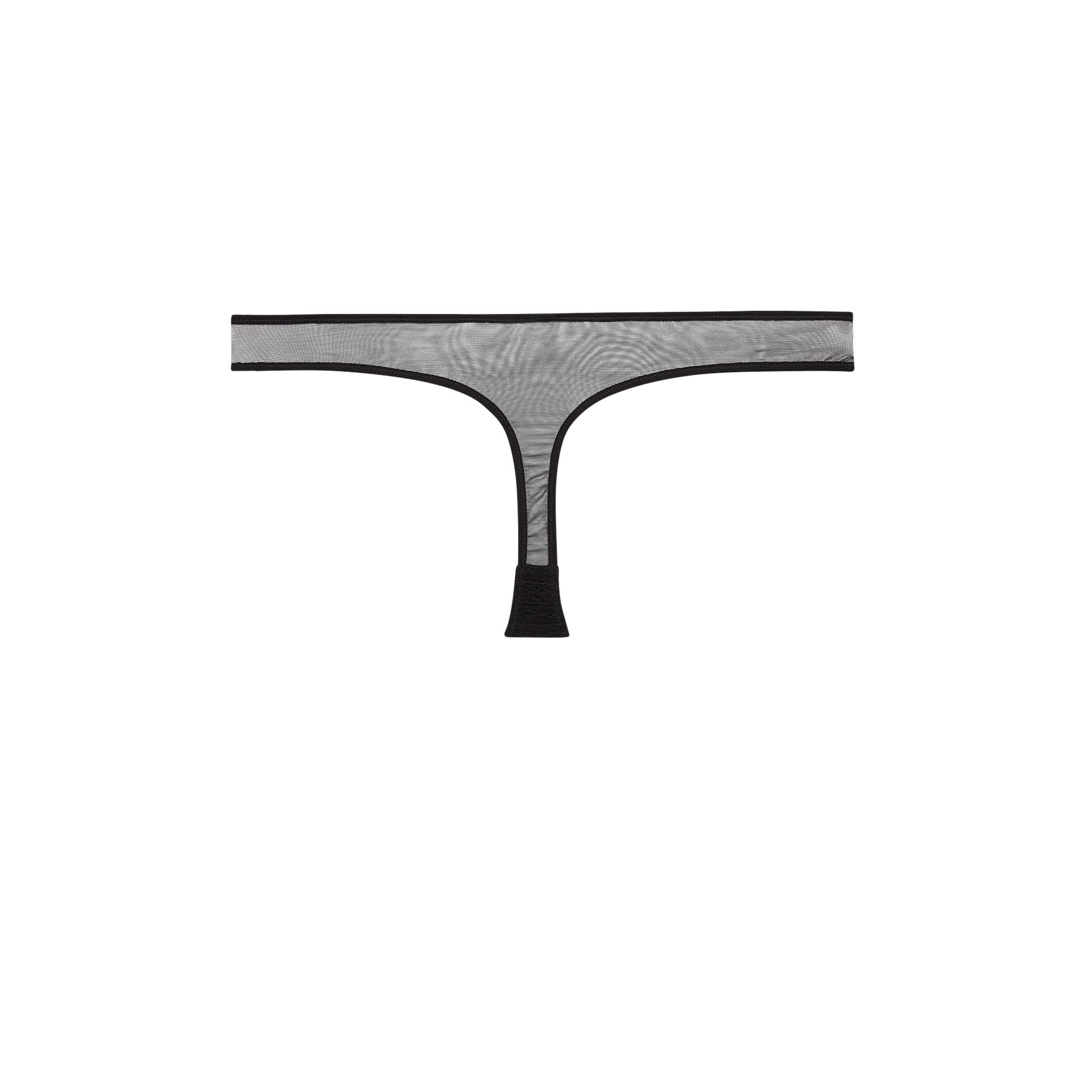 string en dentelle - noir - Noir - Undiz