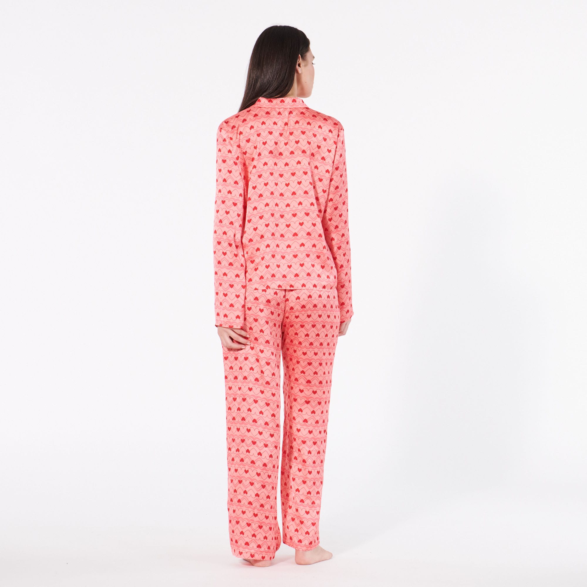 Chemise en satin - rose - Undiz