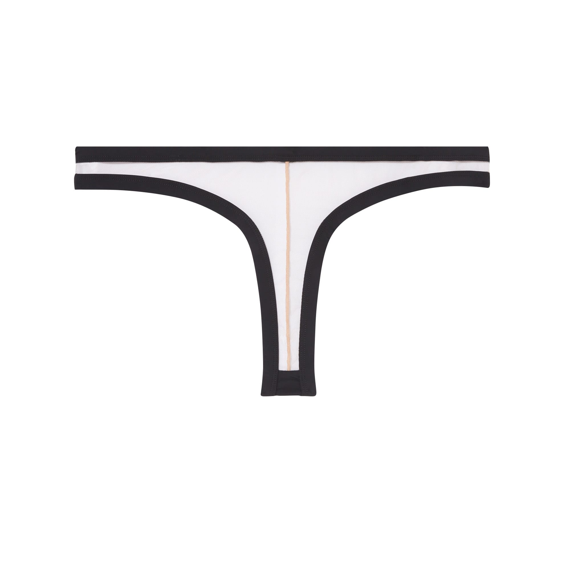 string découpe résille transparente - noir - noir - Undiz