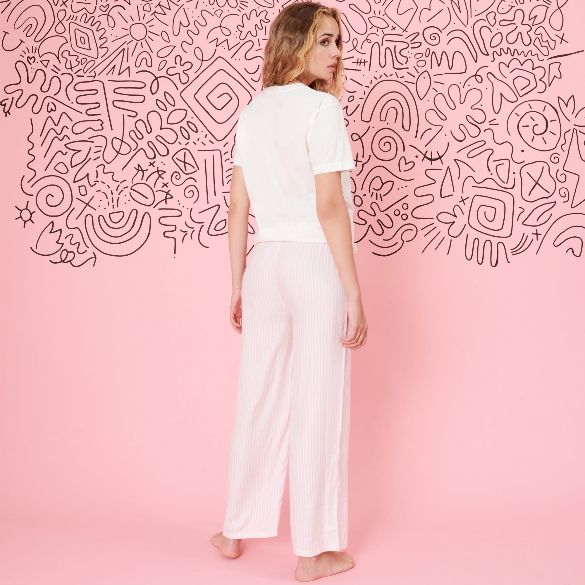 t-shirt à motif oursons - écru - Undiz