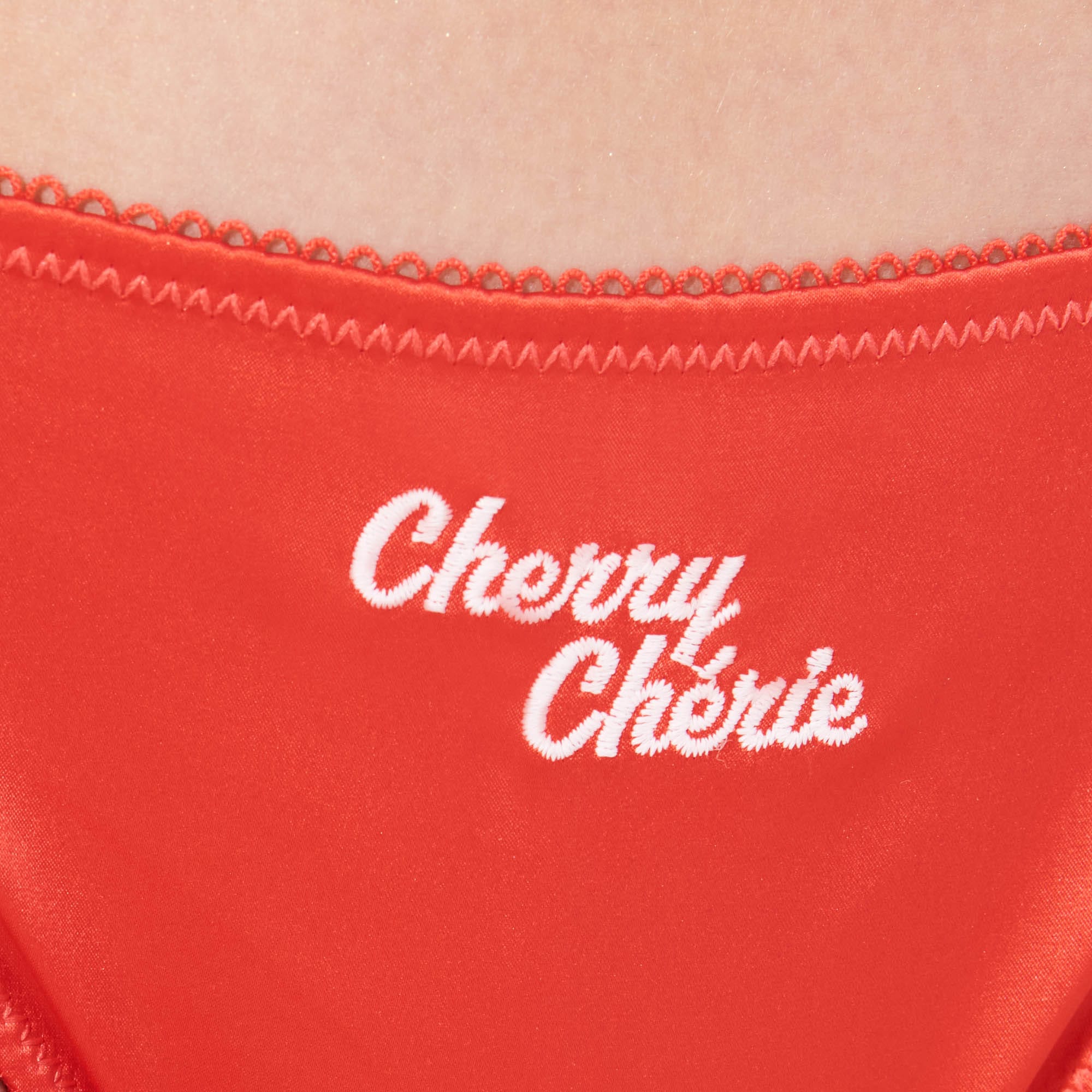 String en tulle à message - framboise - Undiz