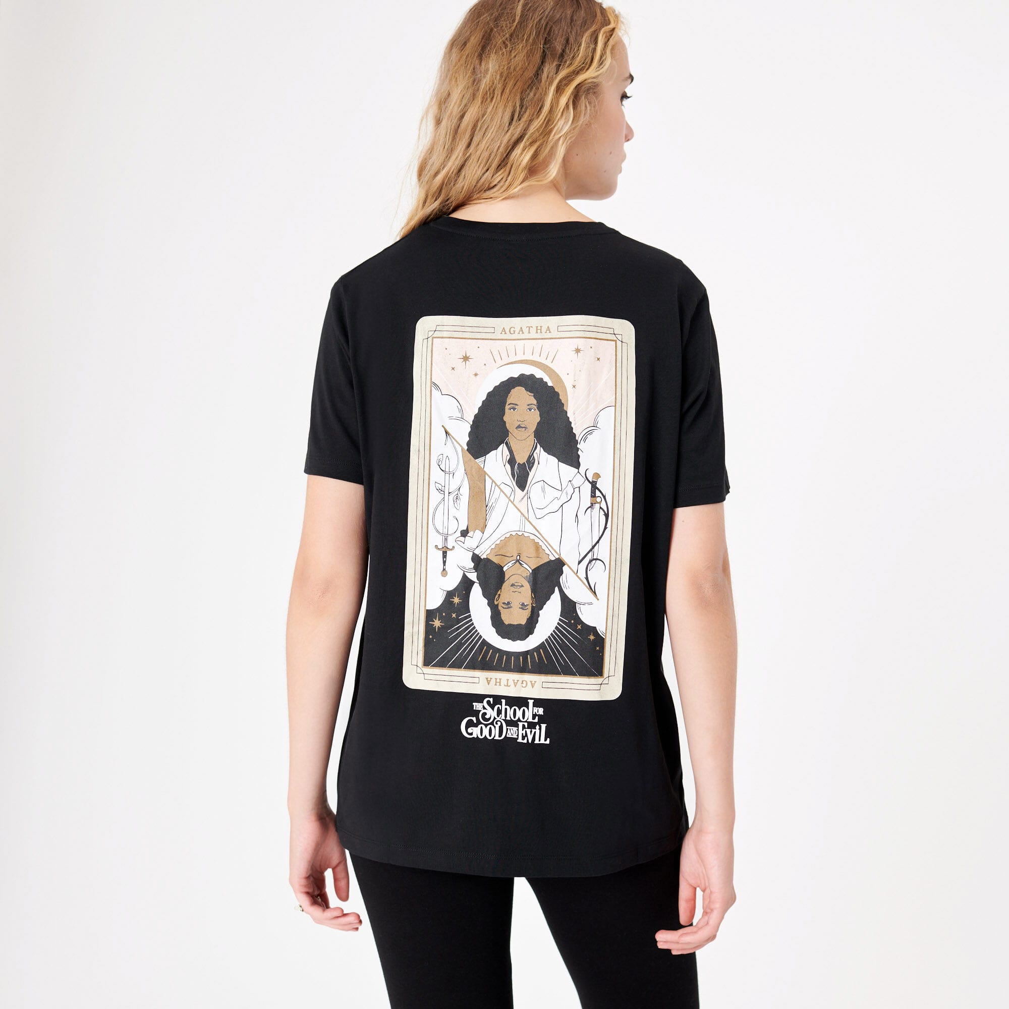 t-shirt oversize l'école du bien et du mal - noir - Undiz