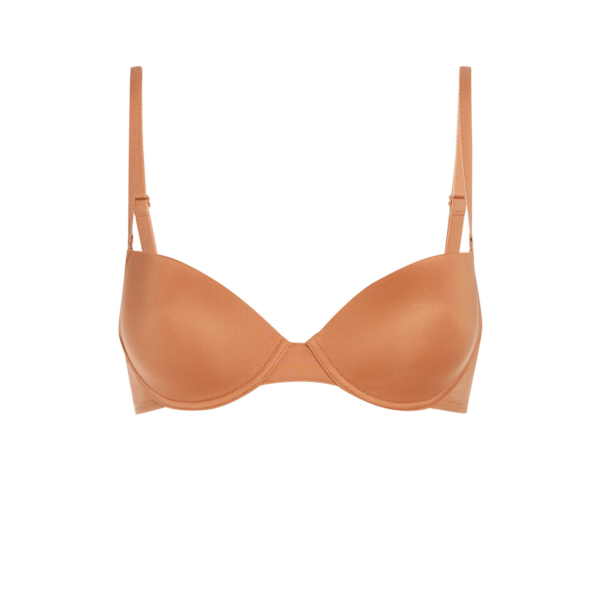 Soutien-gorge ampliforme en microfibre - marron clair - Undiz