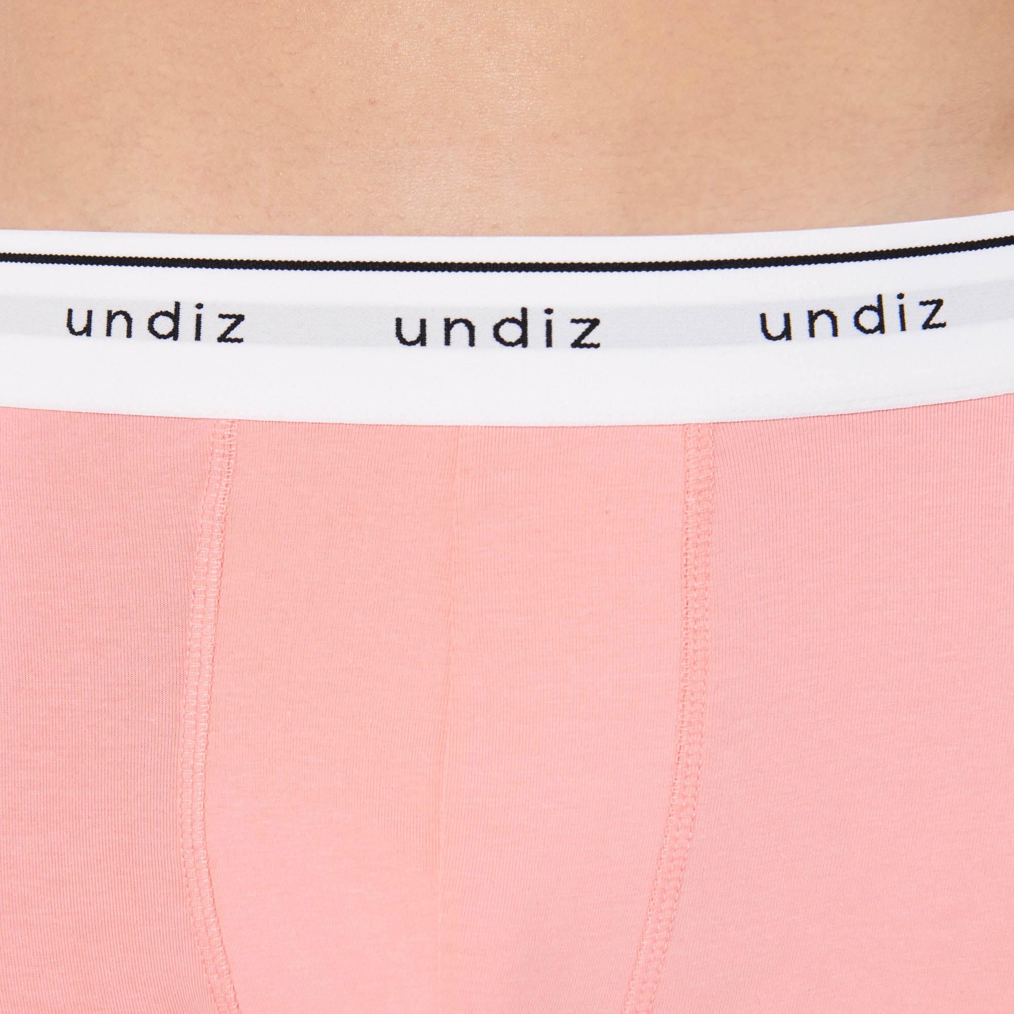 Boxer uni en coton - rose - Undiz