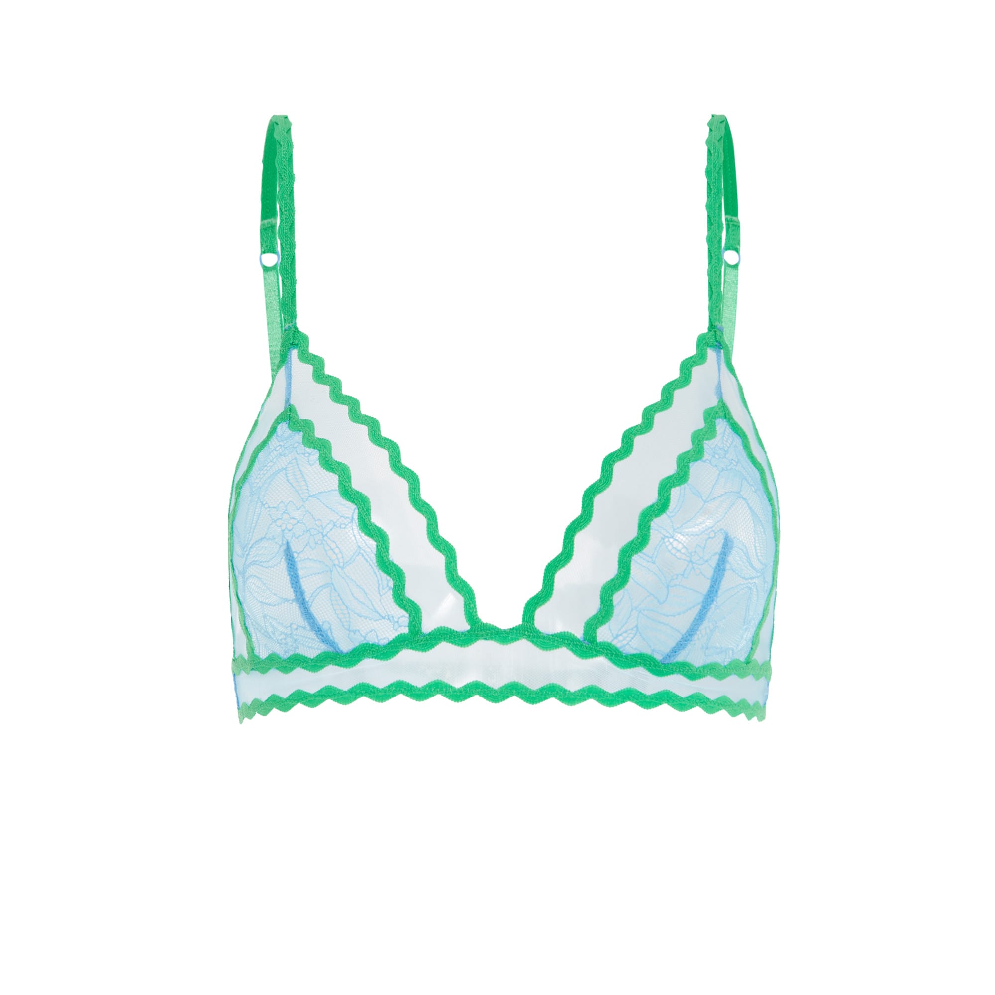 Soutien-gorge triangle en dentelle - bleu clair - Undiz