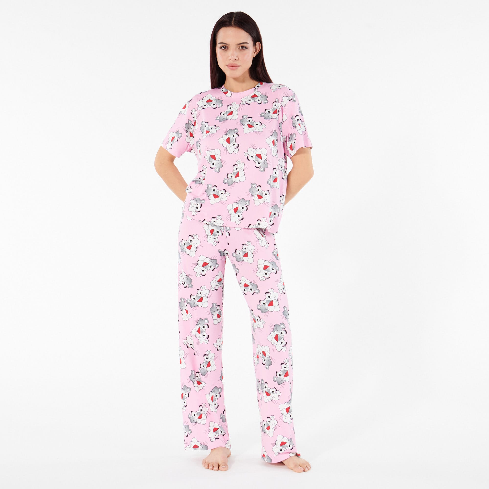Pantalon de pyjama Panthère Rose - écru - Undiz