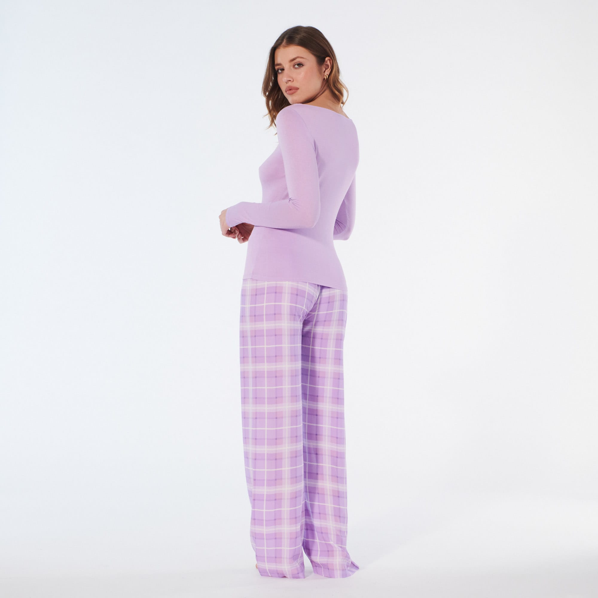 Top de pyjama à manches longues - lilas - Undiz