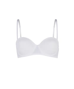 Microfiber bandeau bra - white - Undiz