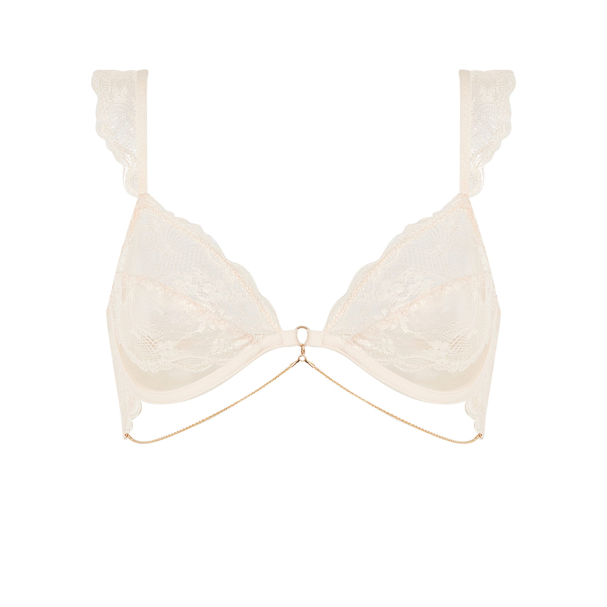 Soutien-gorge corbeille en dentelle - rose pale - Undiz